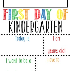 First Day of School Sign Photo Prop. Back to School Sign. First Day of ...