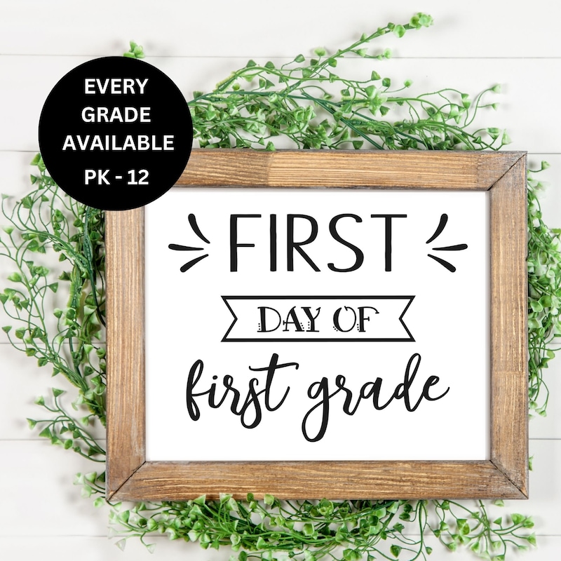 First Day of School Sign - Etsy