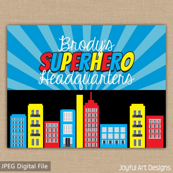 Superhero Sign - Etsy