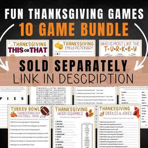 Thanksgiving Word Scramble Game / Fun Thanksgiving Games / Word ...