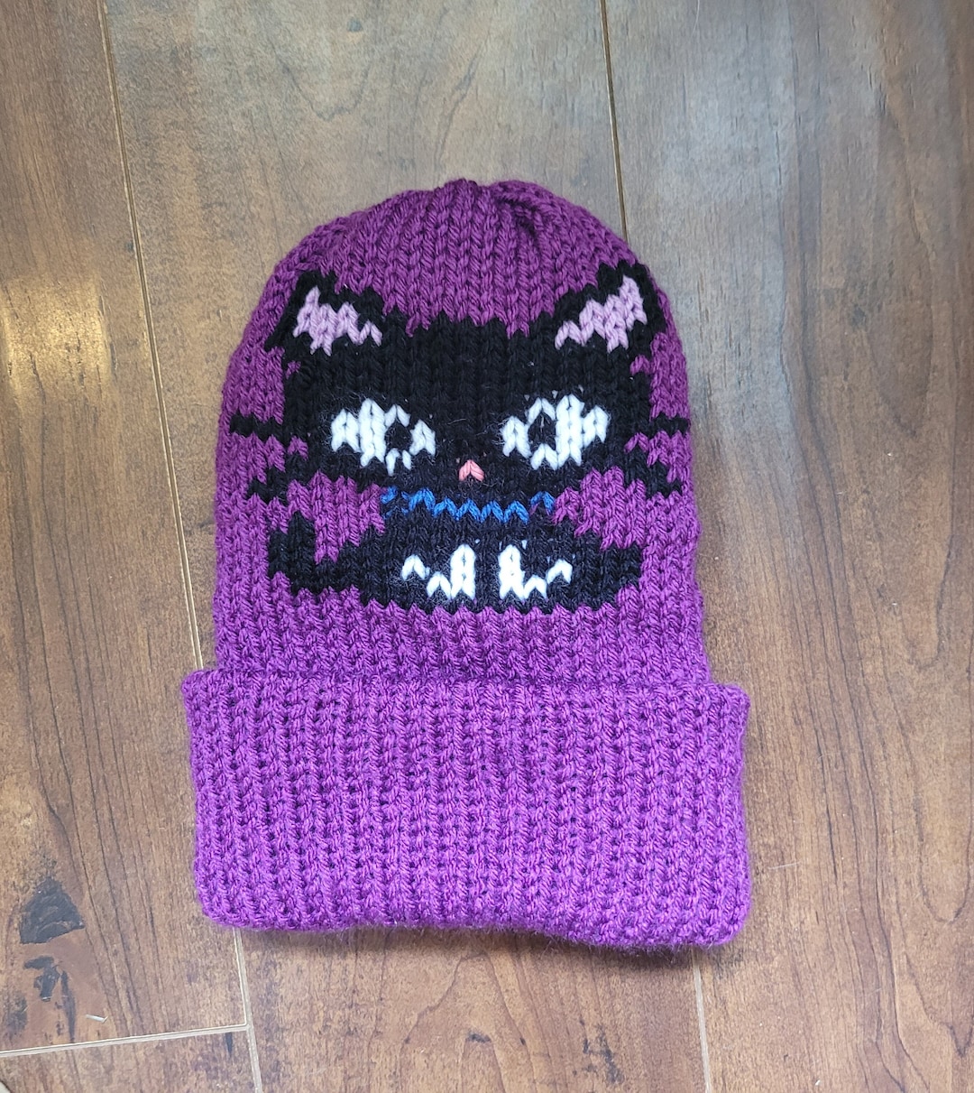 PDF DIGITAL PATTERN Scaredy Cat, Child to Adult Size Beanie Pattern for ...