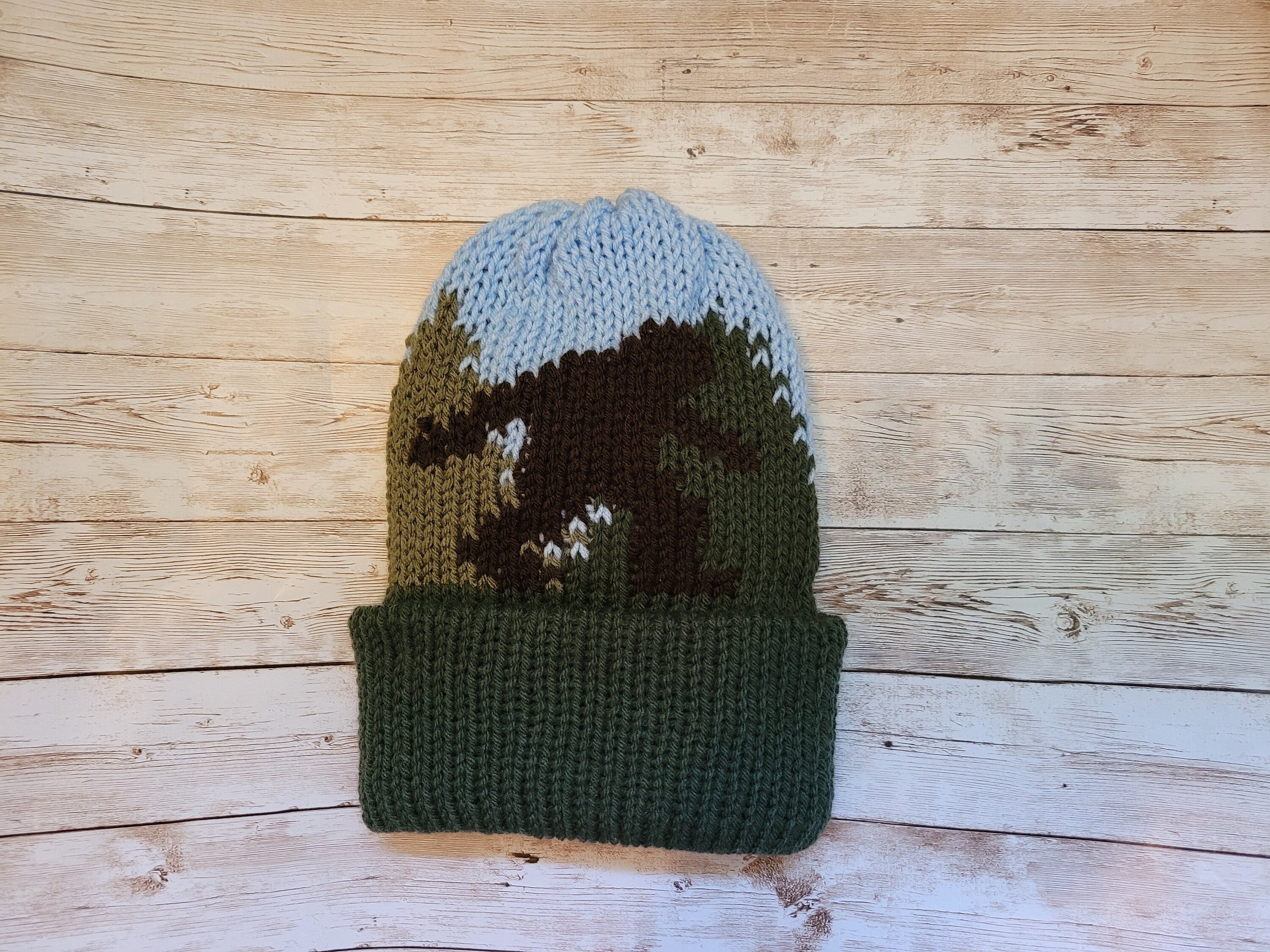 PDF DIGITAL PATTERN Bigfoot, Sasquatch, Yeti Adult Size Beanie Pattern ...