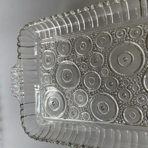 Anchor Hocking Serva Snack Set of 4 Circles Pattern Anchorglass in ...