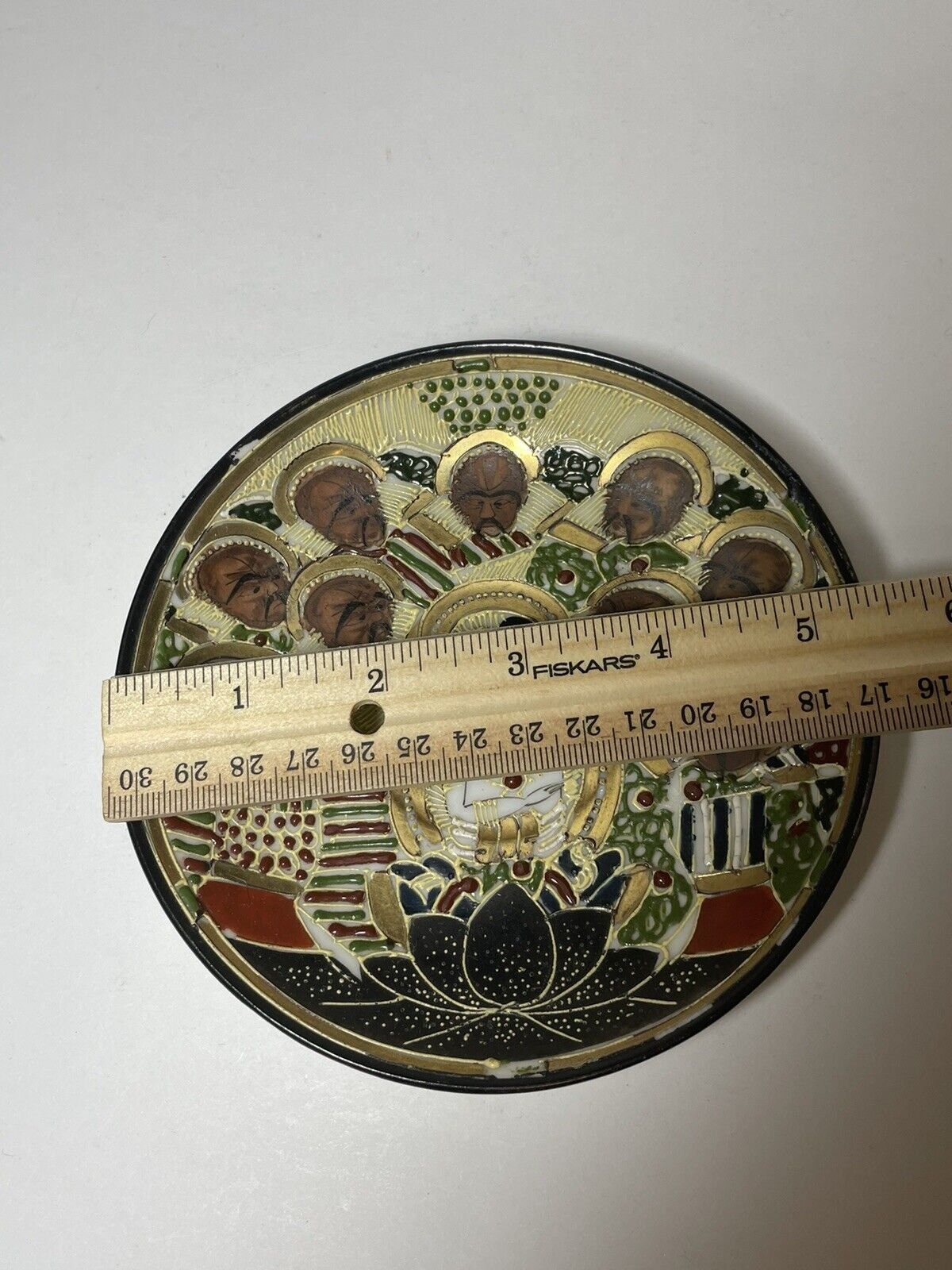 Vintage Immortal Gods Moriage Porcelain Plate by Tashiro Shoten 5 3/8 ...