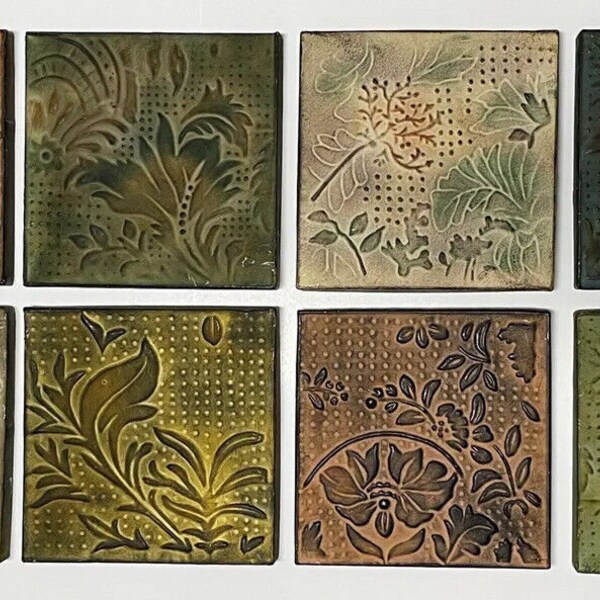 Embossed Tiles - Etsy