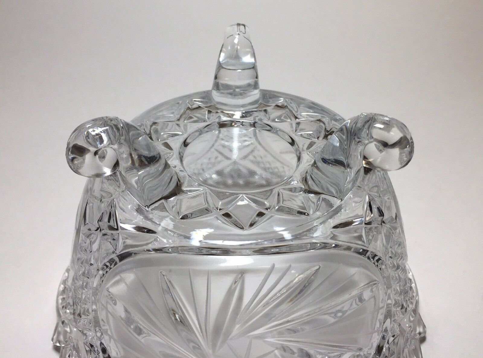 Collectibles Collectible Glass Lidded Crystal Candy Dish Vintage ...