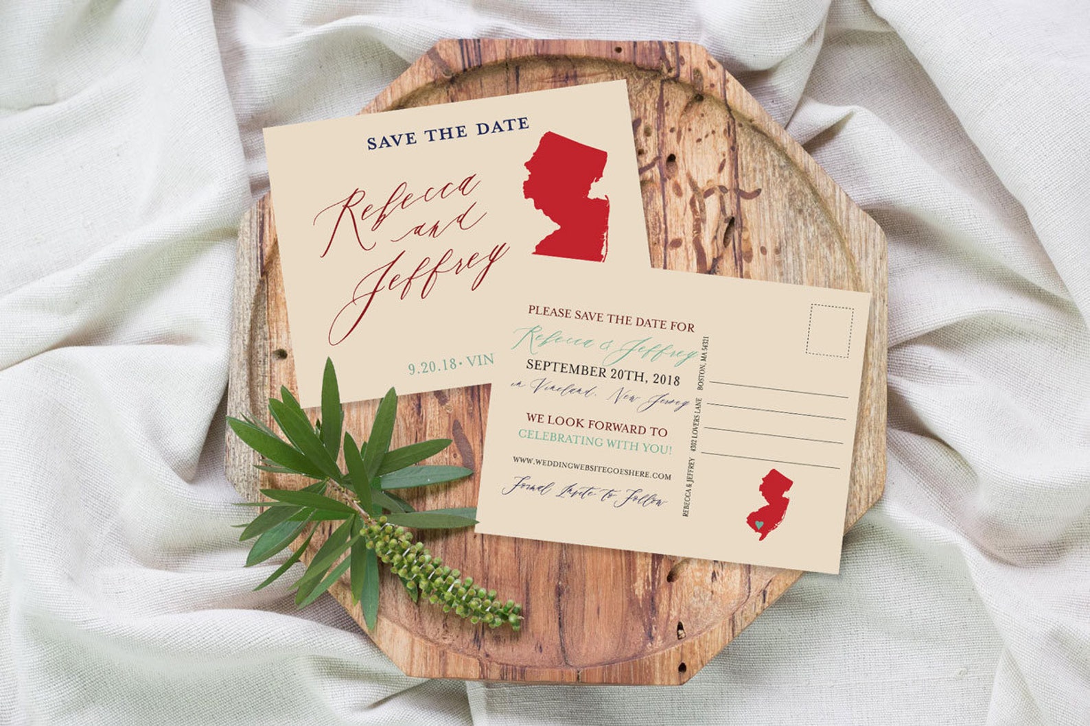 Save the Date State Themed Post Cards Custom Save the Dates - Etsy