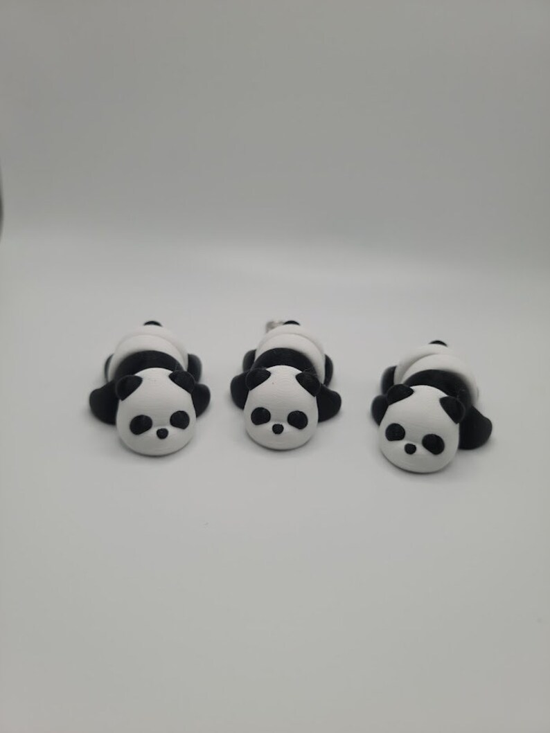 Baby Panda 3D Printed Articulated Keychains - Etsy