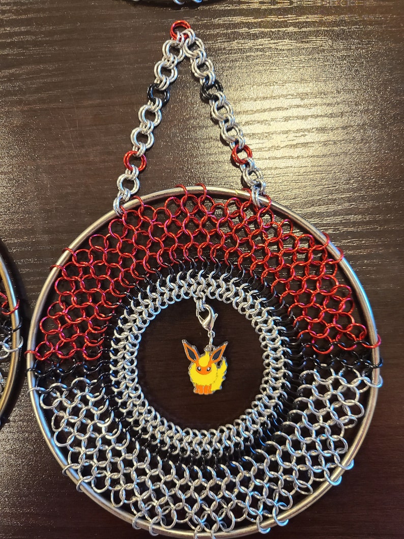 Chainmail Pokemon Pokeball Dream Catcher Eeveelutions - Etsy