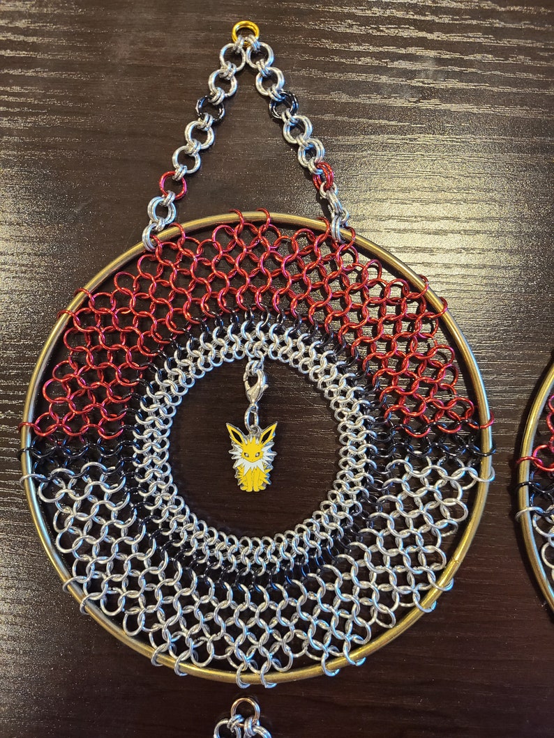 Chainmail Pokemon Pokeball Dream Catcher Eeveelutions - Etsy
