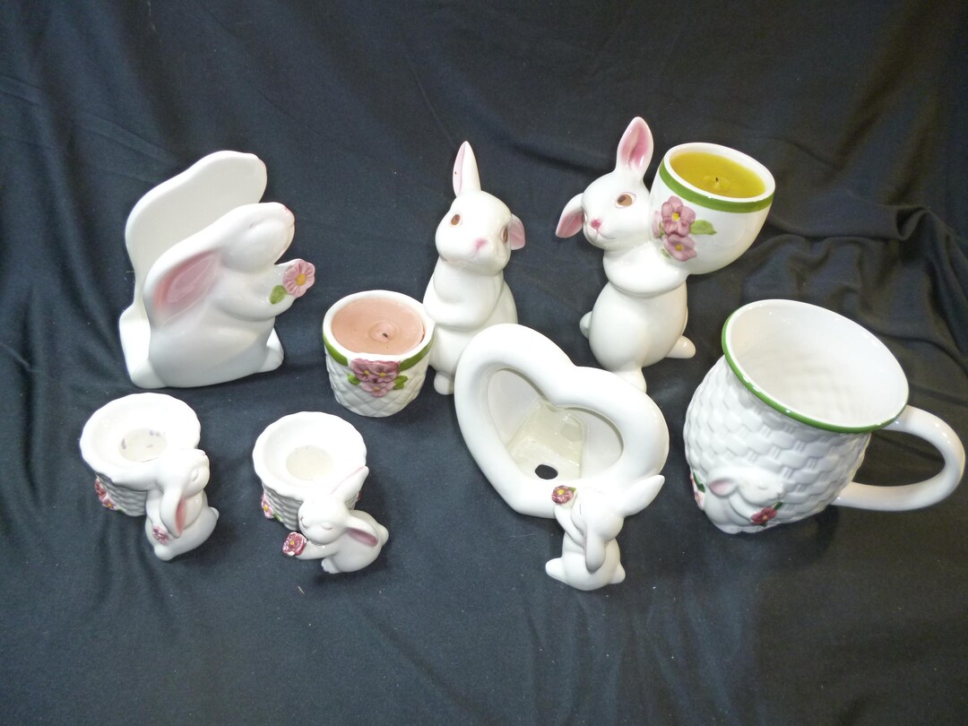 Avon Bunny Collection 7 Pieces. 1980s-1990s. Tray 1 - Etsy