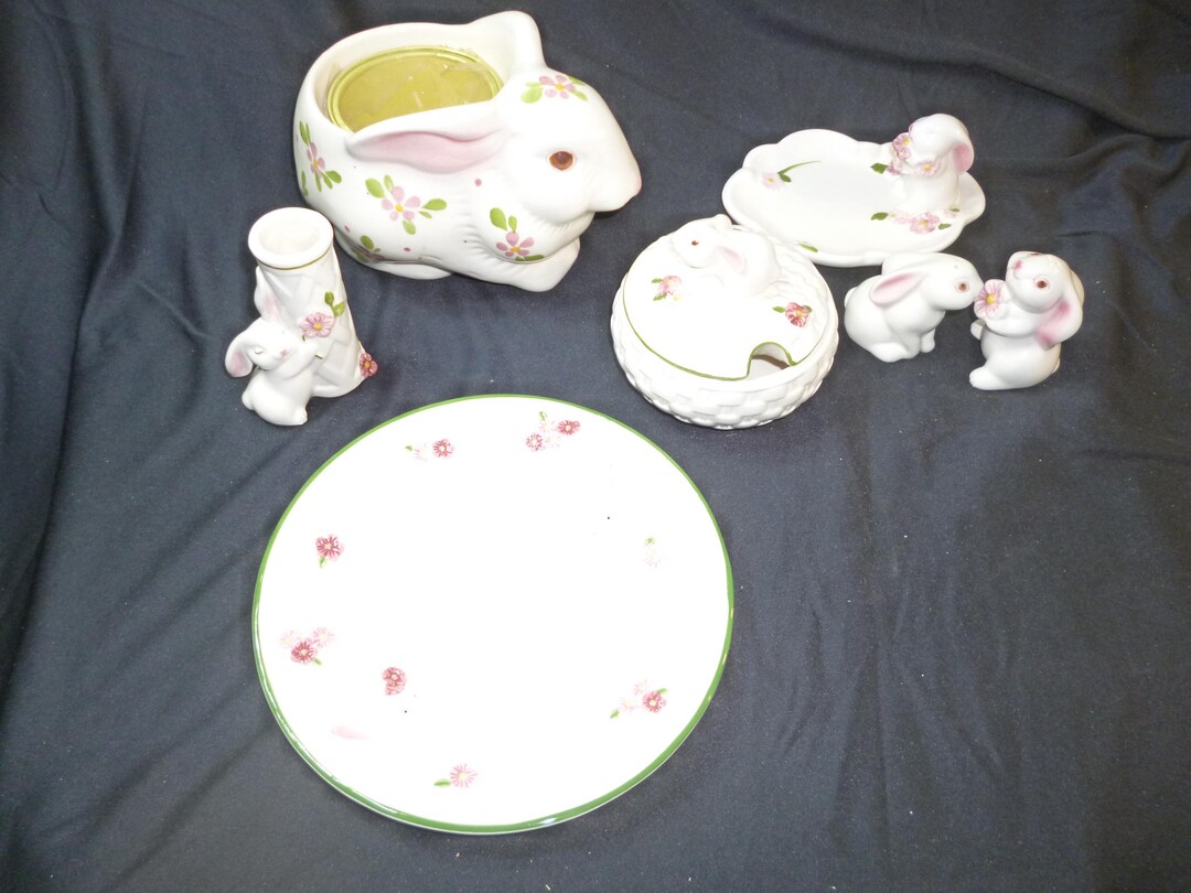 Avon Bunny Collection 7 Pieces. 1980s-1990s. Tray 3 - Etsy