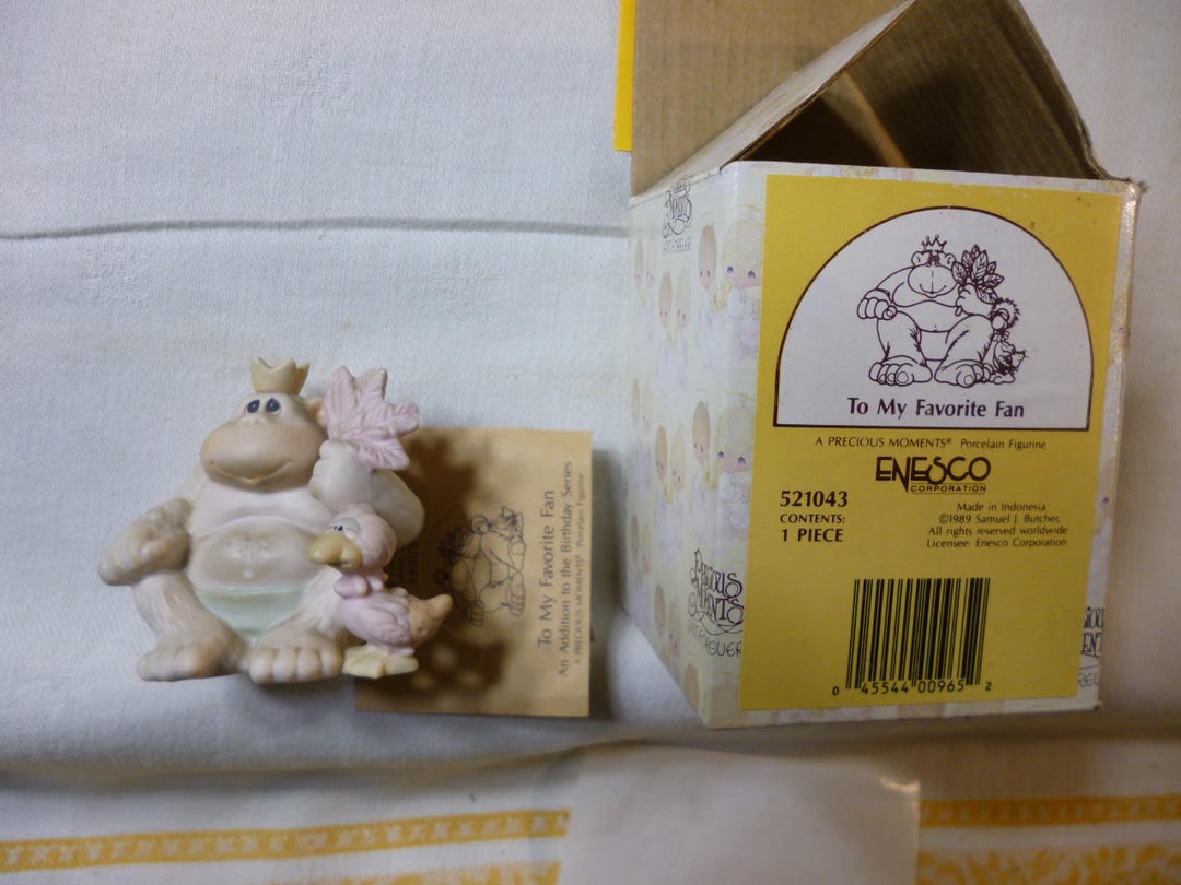 1989 Precious Moments My Favorite Fan #521043 With Box Enesco SKU 23 - Etsy