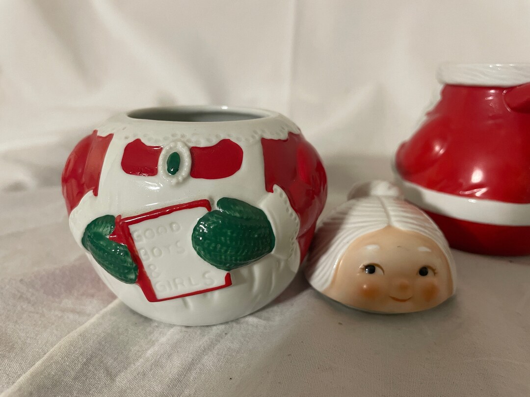 Vintage Avon 1983 Santa & Mrs Claus Sugar Creamer Set Roly Poly Novelty Ceramics - Etsy