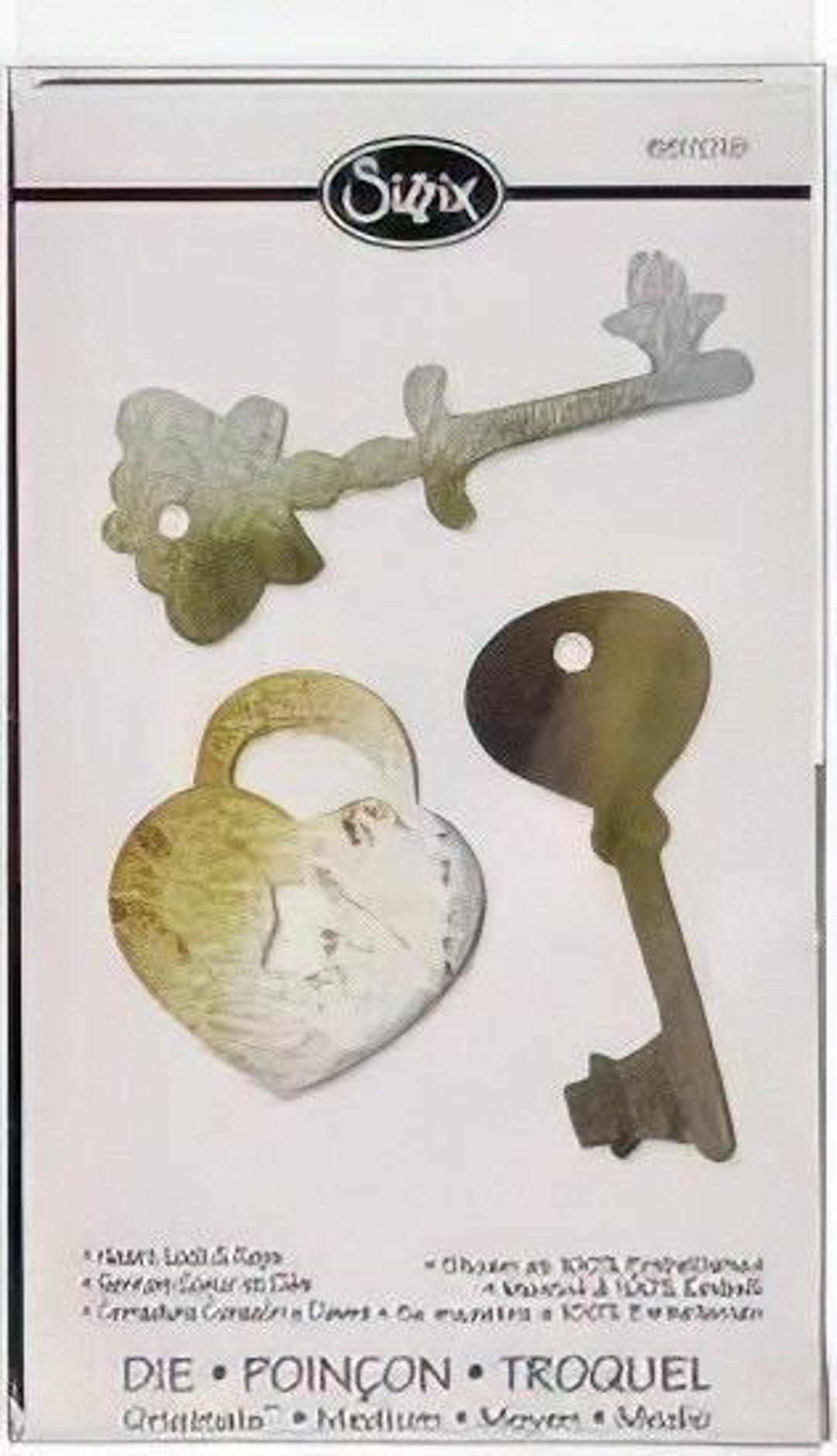 Sizzix - BIGZ Die - Heart - Lock and Key Scrapbooking Card Making - Etsy