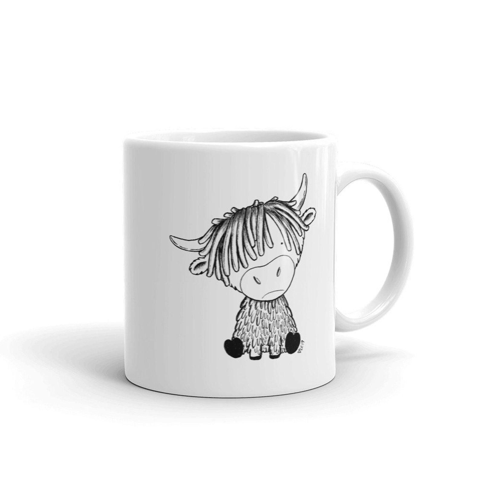 Highland Coo Mug Hairy Cow Coffee Cup Baby Cow - Etsy