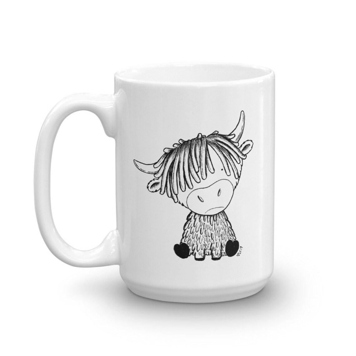Highland Coo Mug Hairy Cow Coffee Cup Baby Cow - Etsy