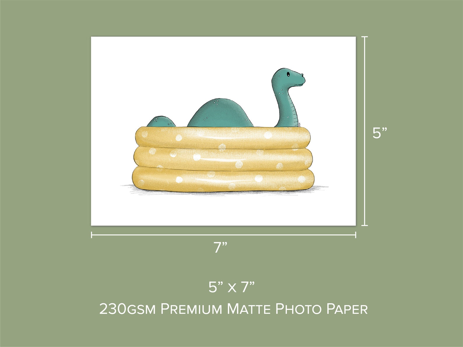 Kiddie Pool Nessie Loch Ness Monster Wading Pool Illustration - Etsy
