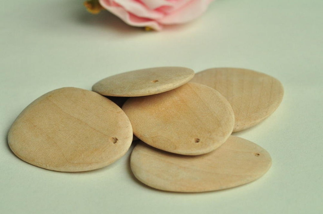 BULK 12pcs/pack Wooden Teardrops, Unfinished Wood Tear Drop for Charms ...