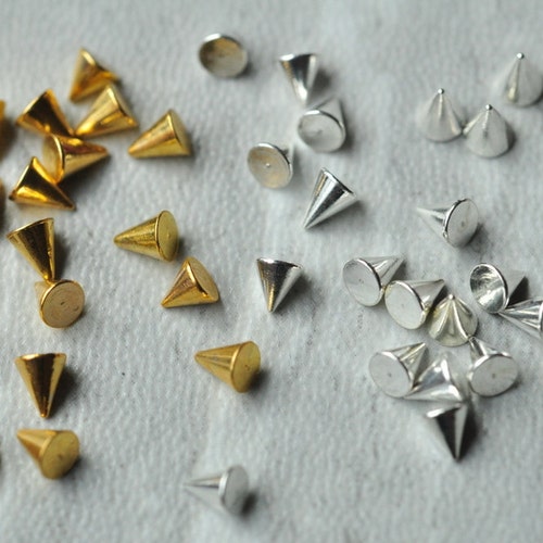 120pcs 3.5mm Tall Tiny Conical Nail Art Spike Studs - Etsy