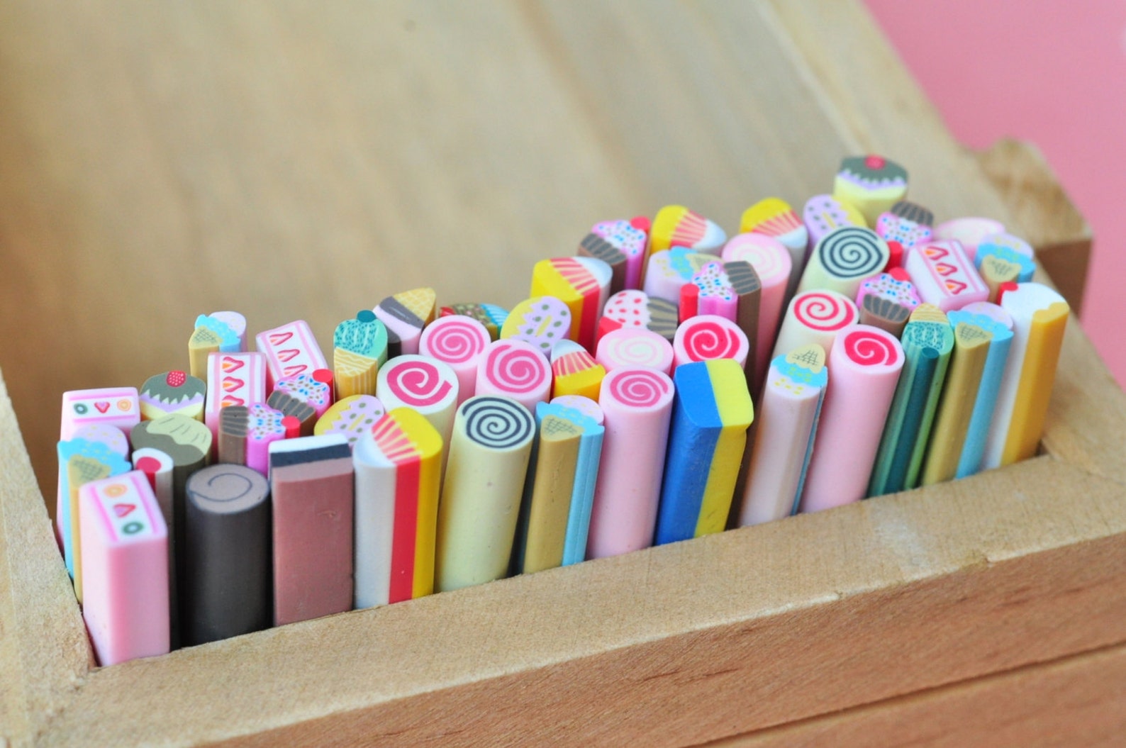 50pcs Polymer Clay Cane Stick Assorted Mixed Sexy Fimo Nail - Etsy