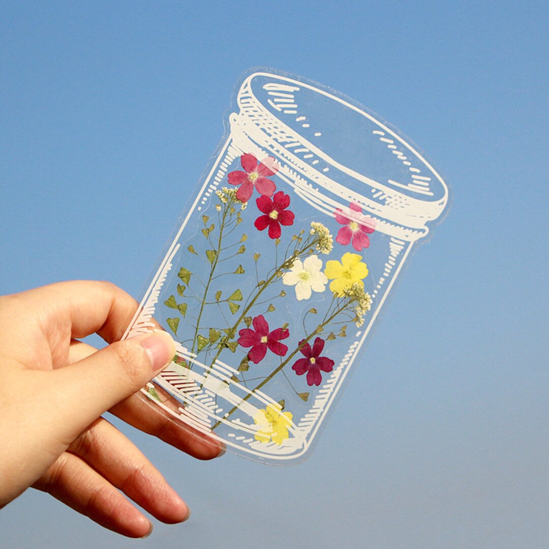 Creative Dried Flower Bookmark, Pressed Flower Bookmark, Clear Case ...
