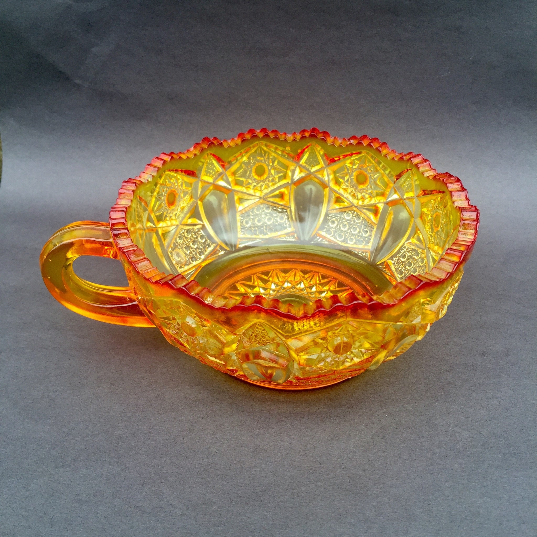 LE Smith Amberina Quintec Condiment Dish Nappy Dining & Serving Home & Living Kitchen & Dining ...