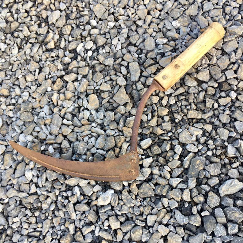 Vintage Hand Scythe Sickle | Etsy