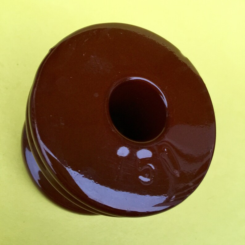 Brown Ceramic Spool Insulators J 151 - Etsy