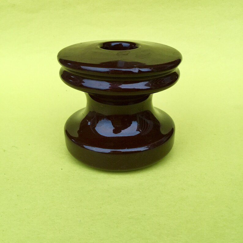 Brown Ceramic Spool Insulators J 151 - Etsy