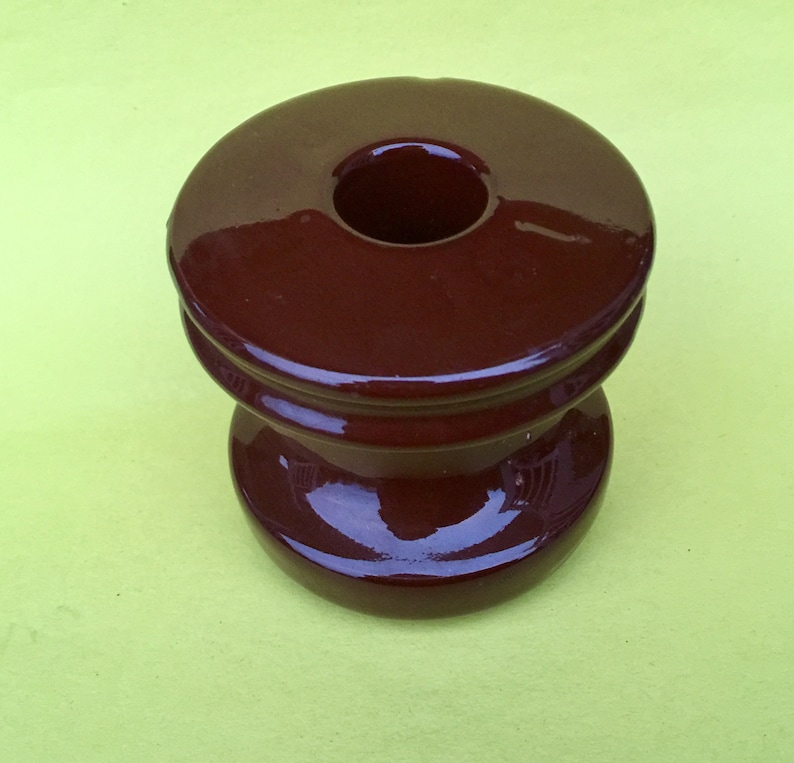 Brown Ceramic Spool Insulators J 151 - Etsy
