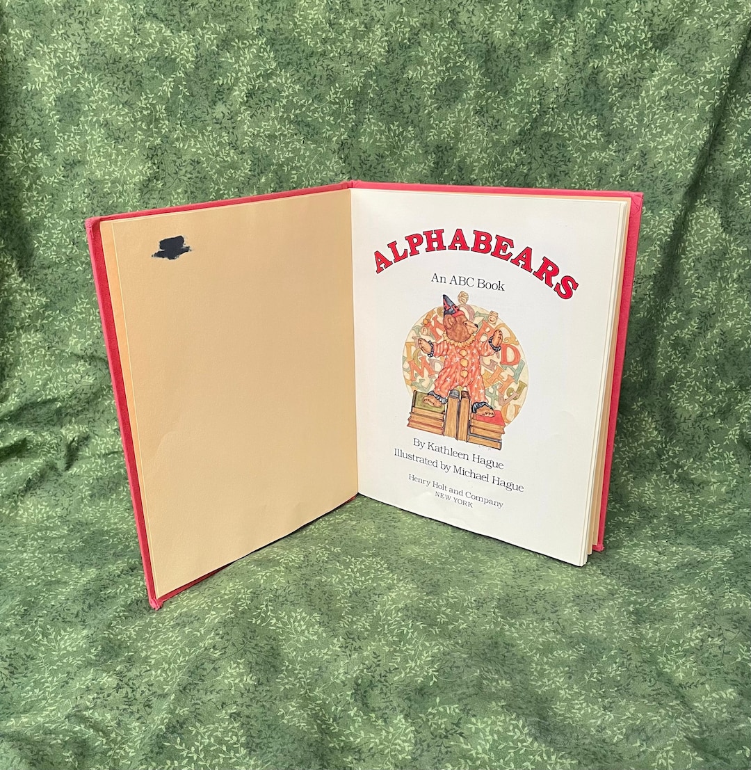Alphabears: an ABC Book by Kathleen Hague Hardcover 1984 - Etsy