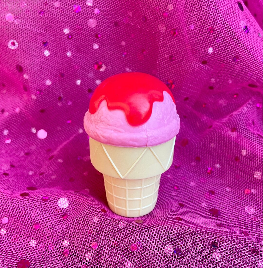 Topps 1982 Strawberry Sundae Ice Cream Cone Candy Container - Etsy