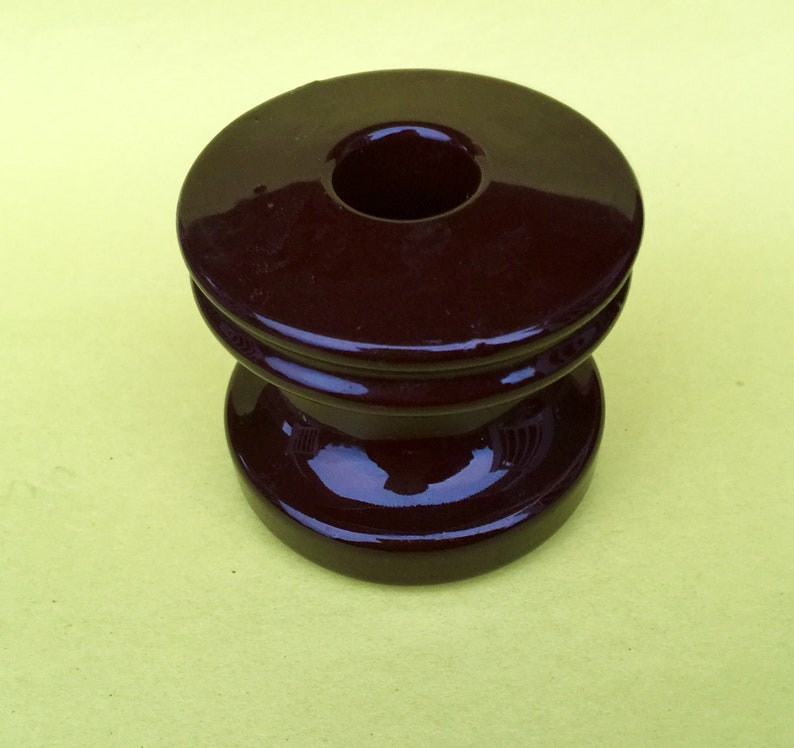 Brown Ceramic Spool Insulators J 151 - Etsy