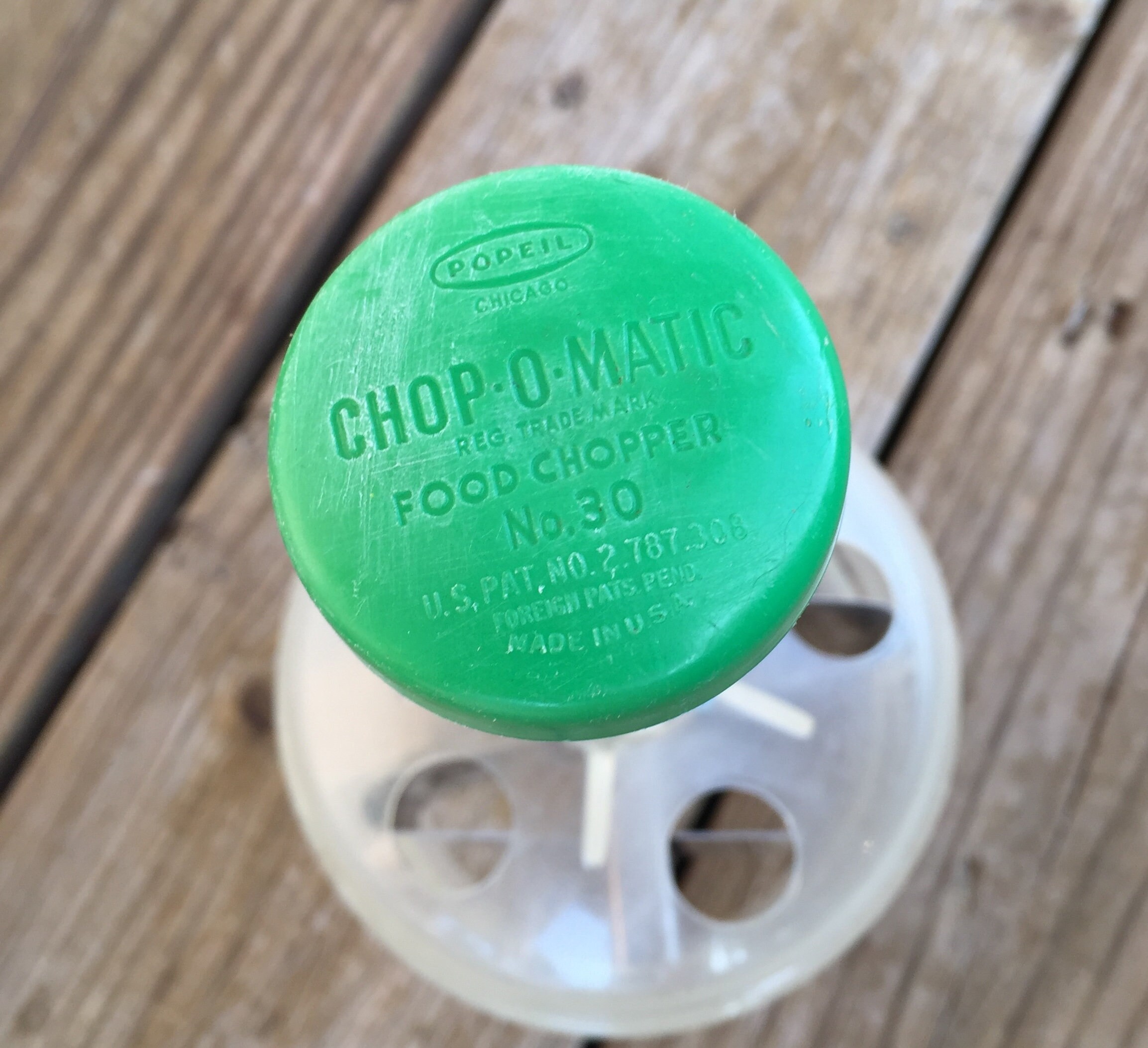 Popeil Chop-o-matic Number 30 Food Chopper - Etsy