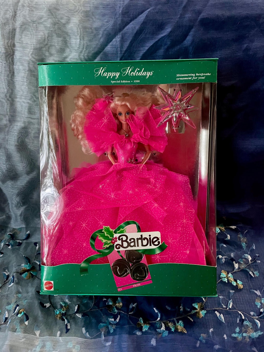 Happy Holidays Barbie Special Edition 1990 Number 4098 - Etsy