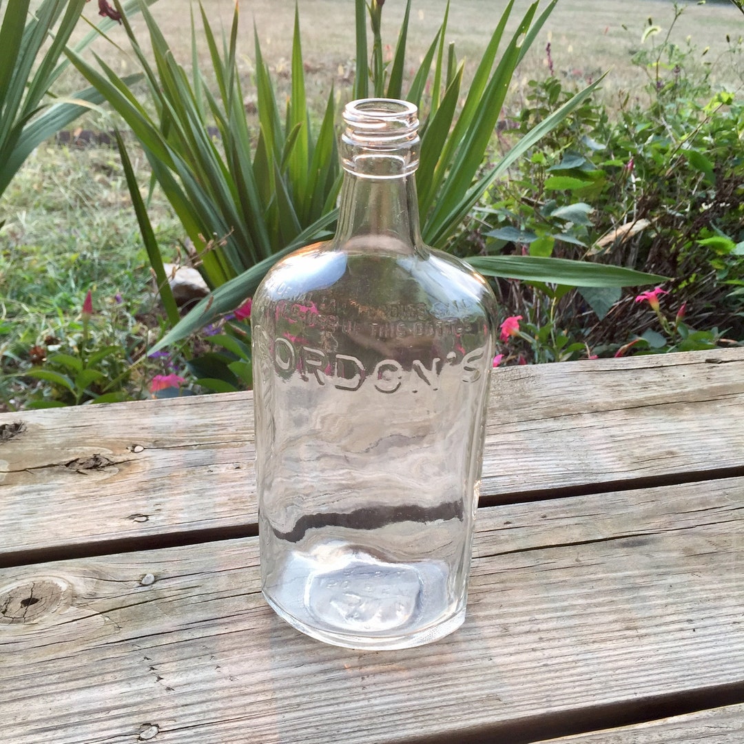 Vintage Gordon’s Gin Bottle - Etsy