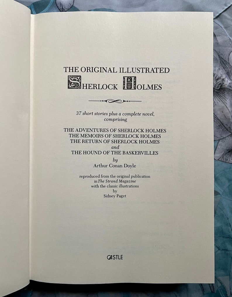 The Original Illustrated Sherlock Holmes by Arthur Conan Doyle - Etsy