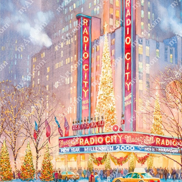 Radio City Music Hall Paintings - Etsy