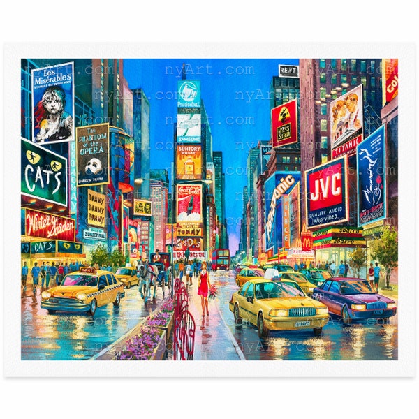 Times Square New York Poster - Etsy