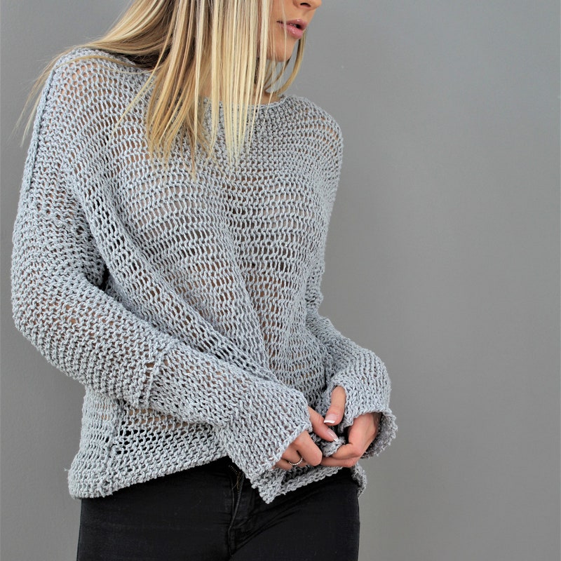 Open Knit Sweater - Etsy