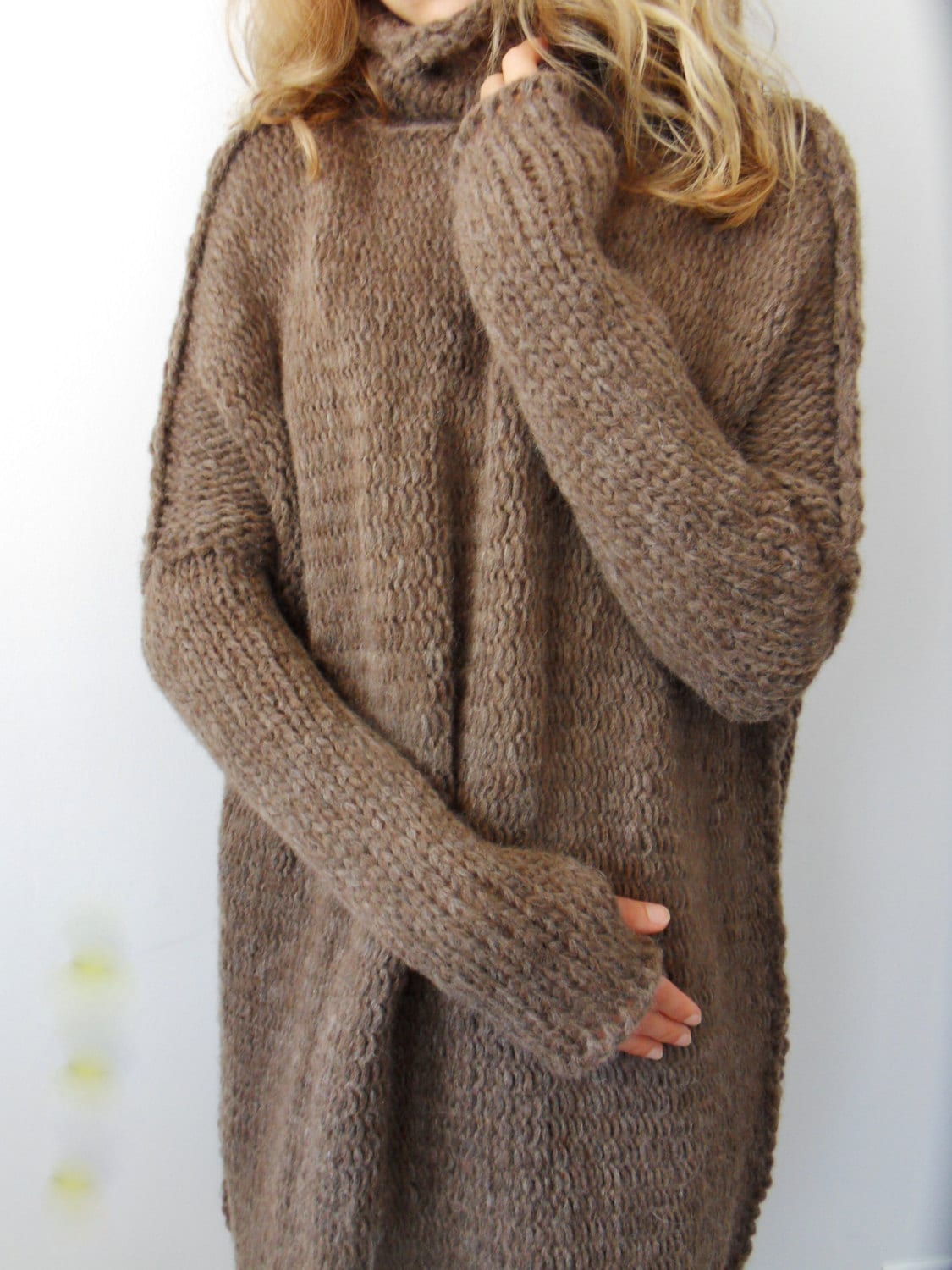 Knit Sweater Women Alpaca Slouchy Loose Chunky Knit Sweater | Etsy Canada