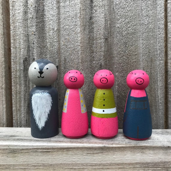 Three Little Pigs Set | Etsy