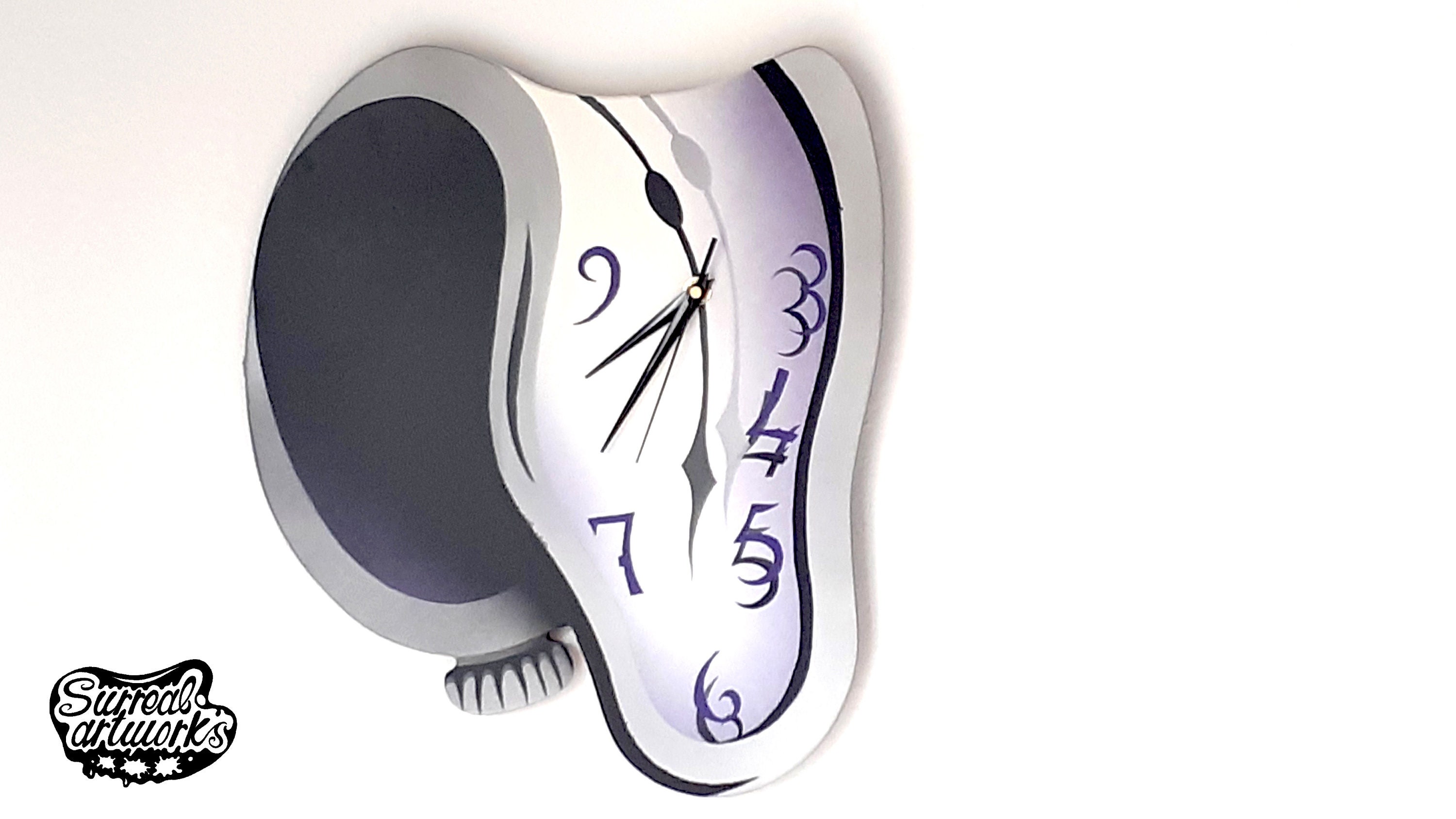 Twisted - Handmade Surreal Melting Clock, Wall Clock, Home Decor. - Etsy