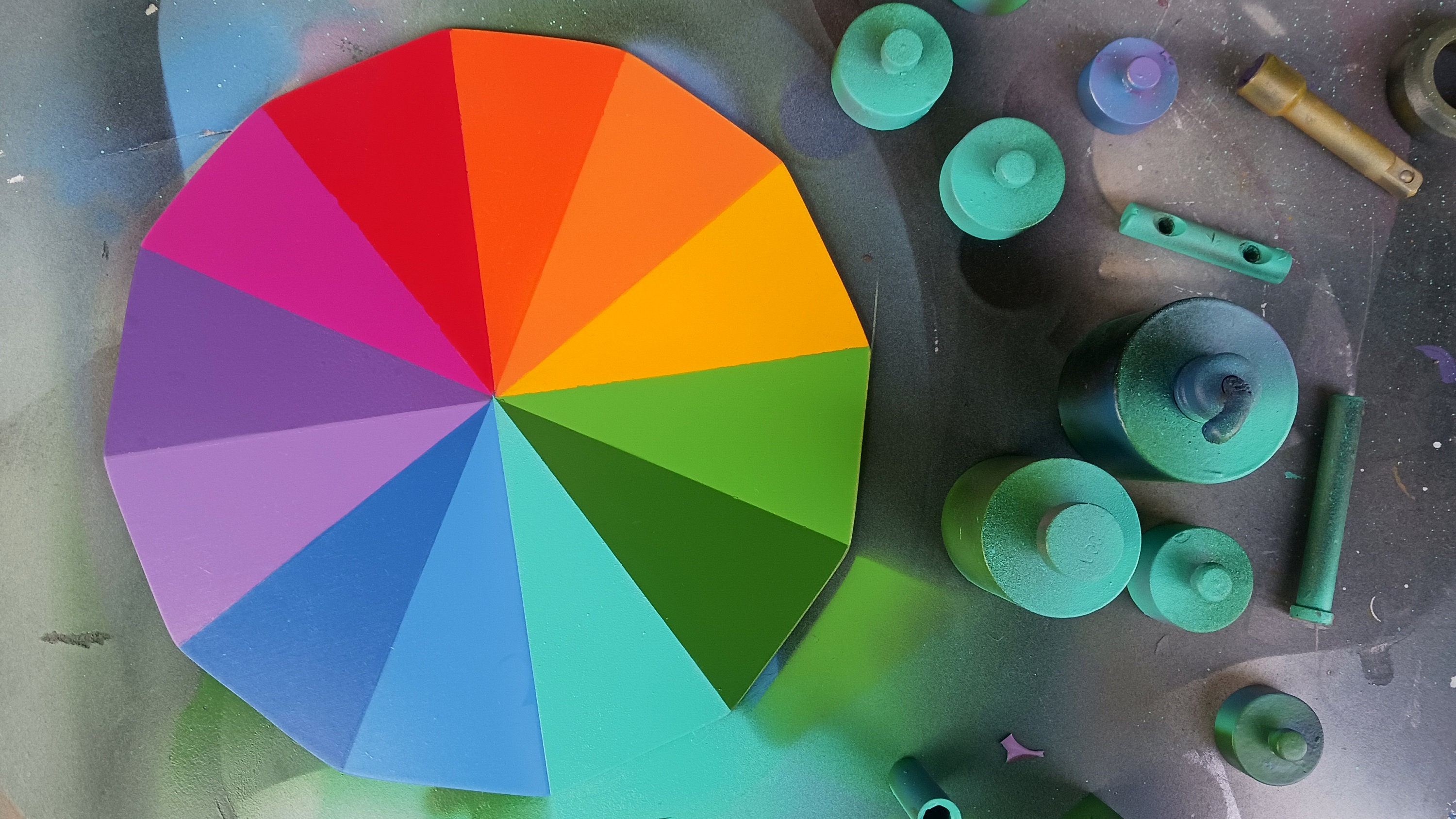 Chromotherapy Color Wheel, Wall Clock, Home Decor. - Etsy