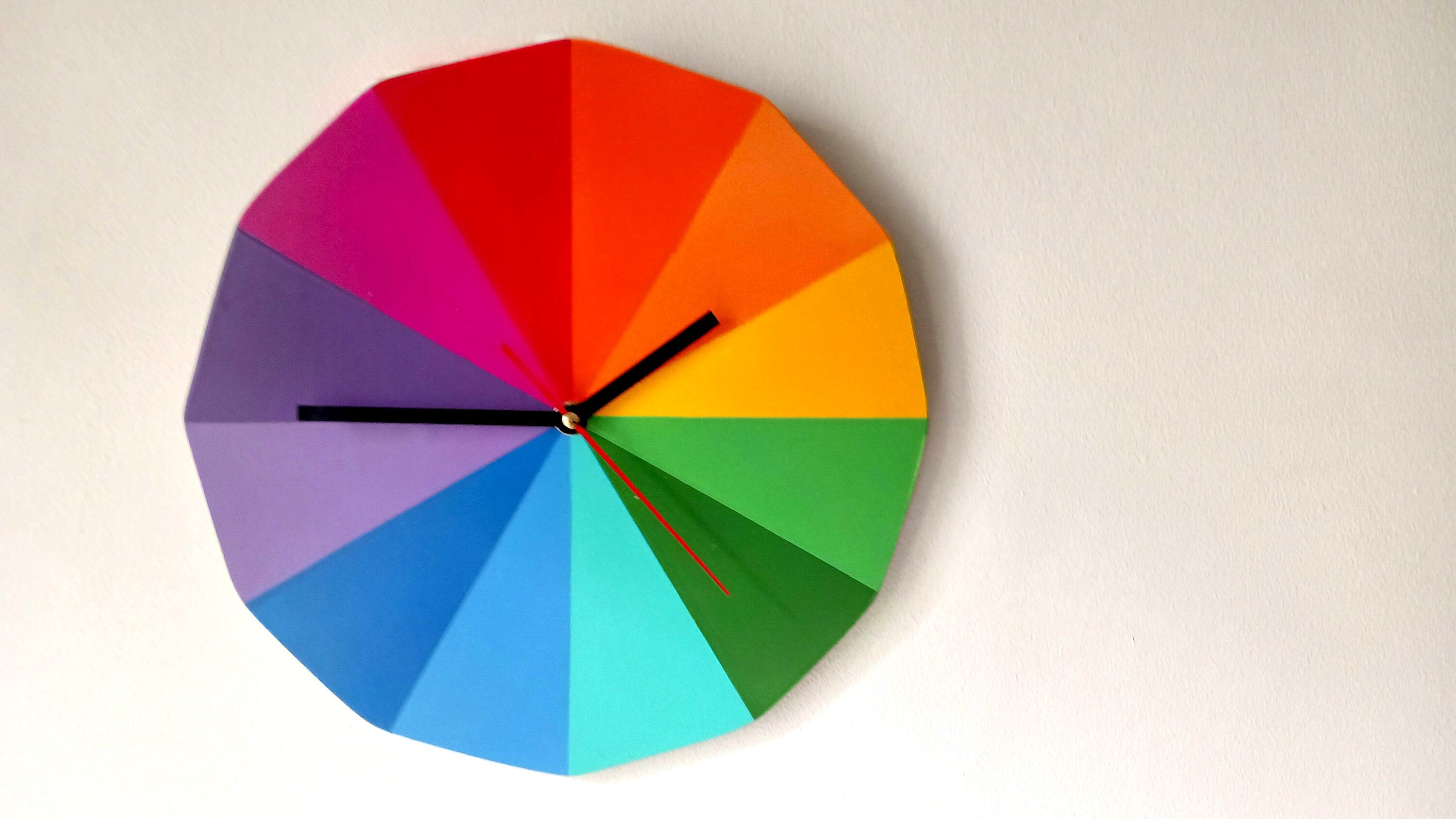 Chromotherapy Color Wheel, Wall Clock, Home Decor. - Etsy