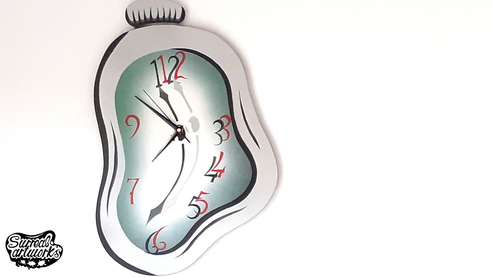 Melting - Handmade Surreal Melting Clock, Wall Clock, Home Decor. - Etsy