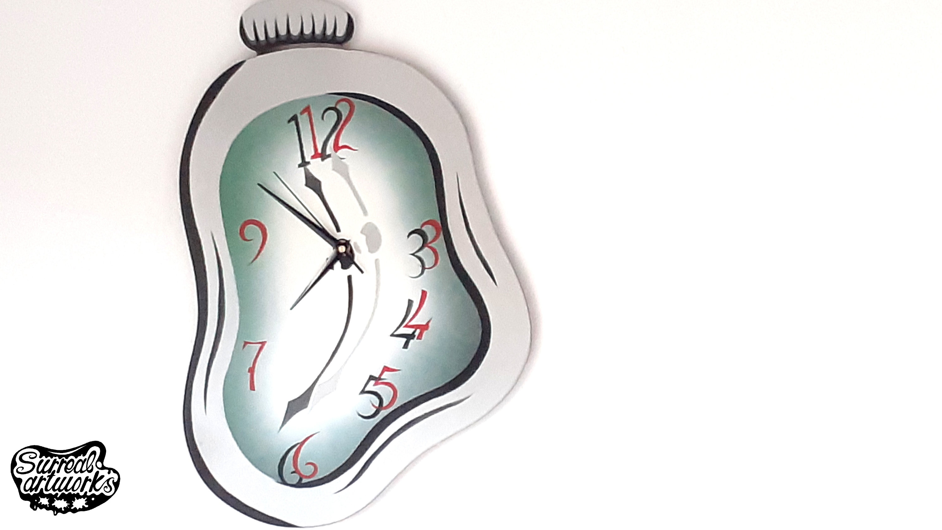 Melting - Handmade Surreal Melting Clock, Wall Clock, Home Decor. - Etsy