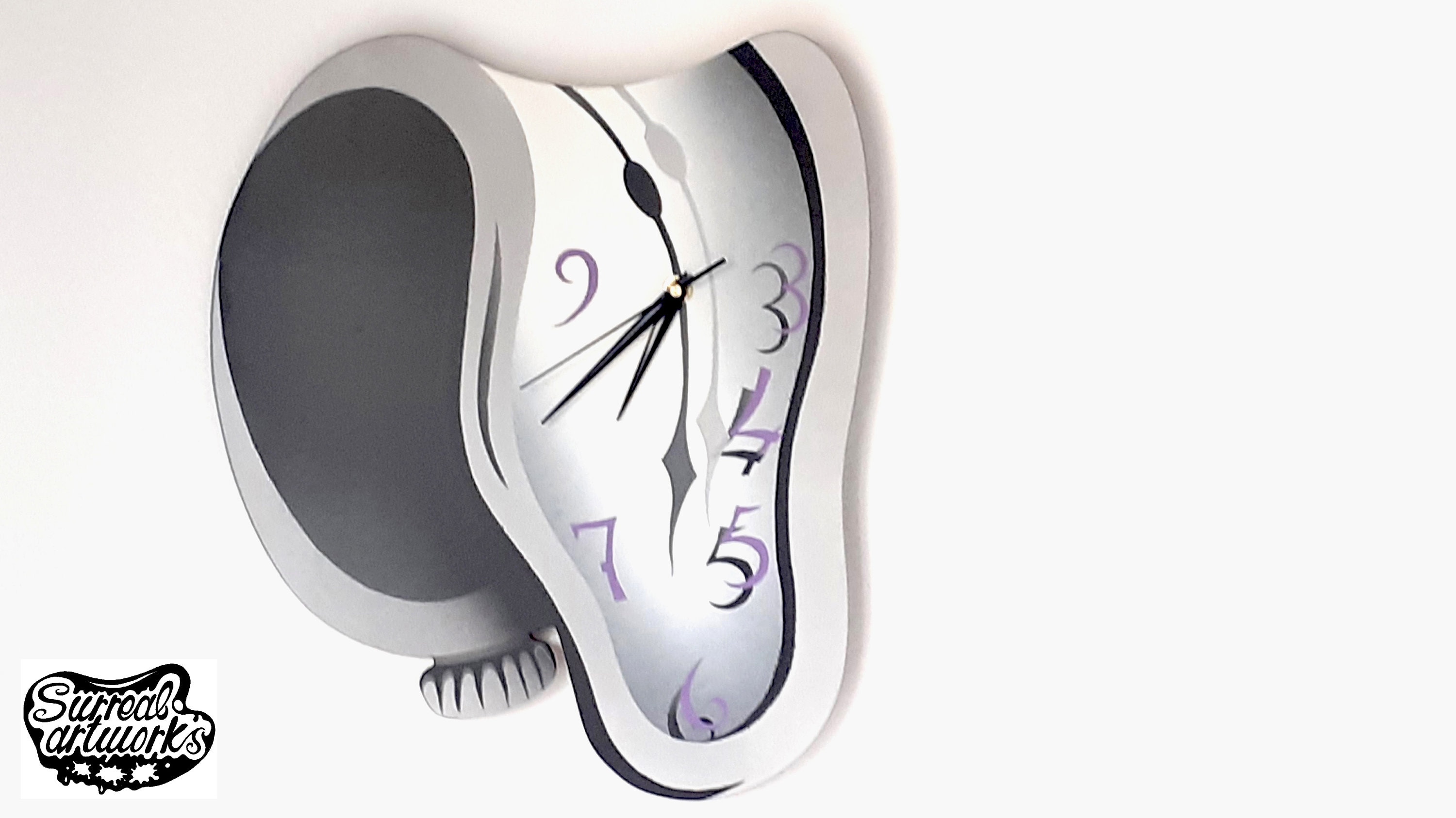 Twisted Handmade Surreal Melting Clock Wall Clock Home - Etsy Singapore