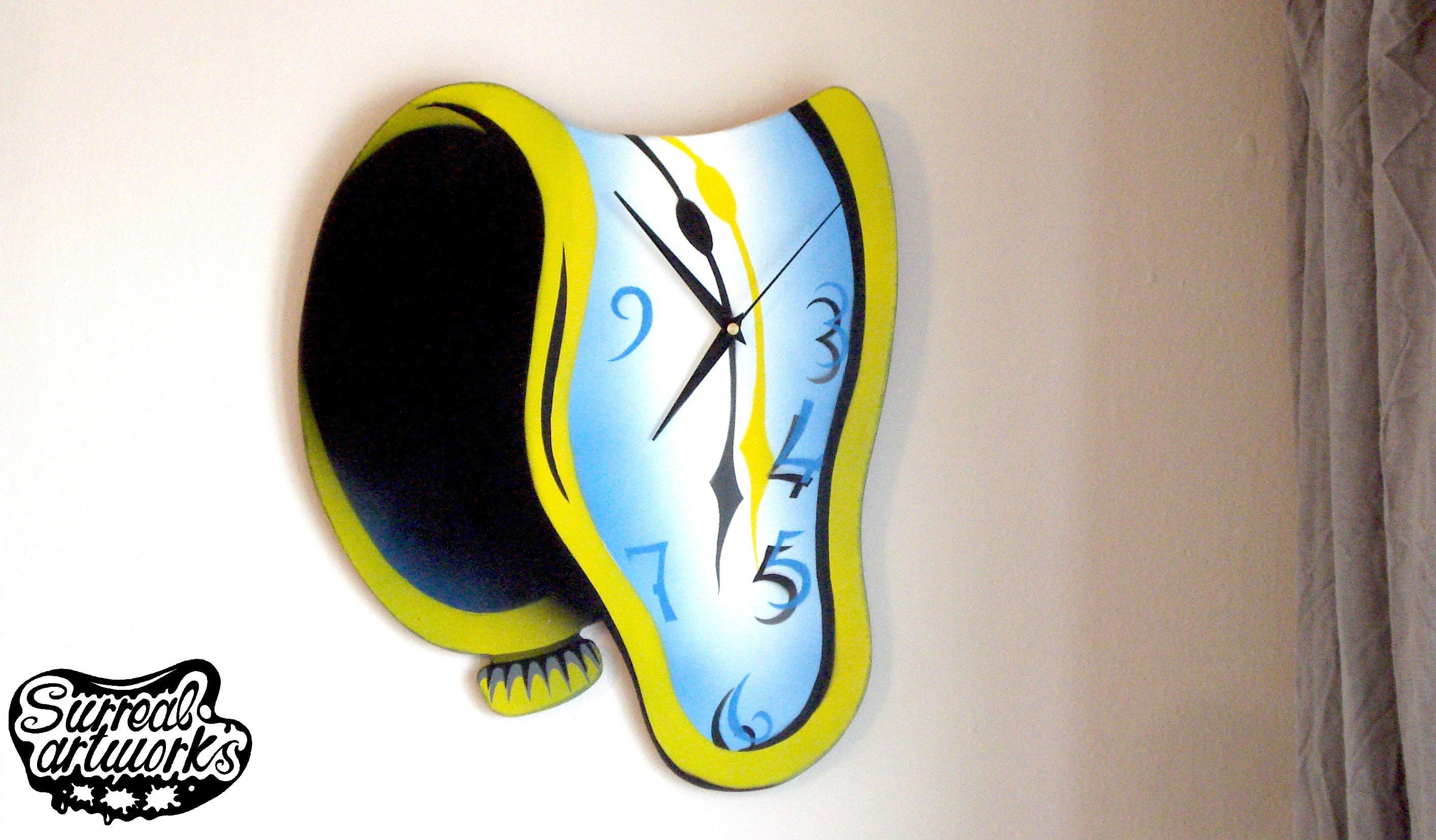Twisted - Handmade Surreal Melting Clock, Wall Clock, Home Decor. - Etsy